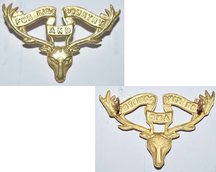 B05/079. 12th (OTAGO) MOUNTED RIFLES, cap badge, voided | Military ...