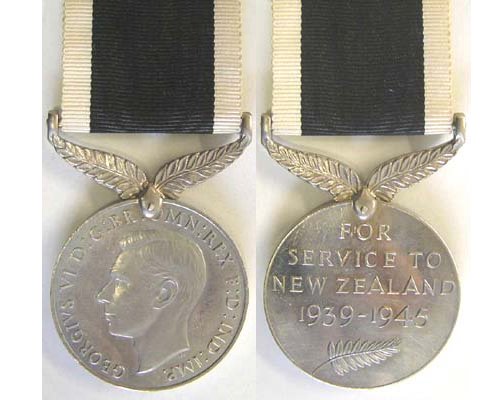 CM0476. NEW ZEALAND WAR SERVICE MEDAL 1939-45 | Military Memorabilia Ltd.
