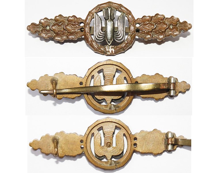 FM0482. LUFTWAFFE BOMBER CLASP IN IN BRONZE | Military Memorabilia Ltd.