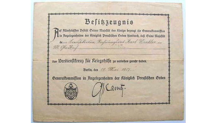 German Awards & Medals | Military Memorabilia Ltd.