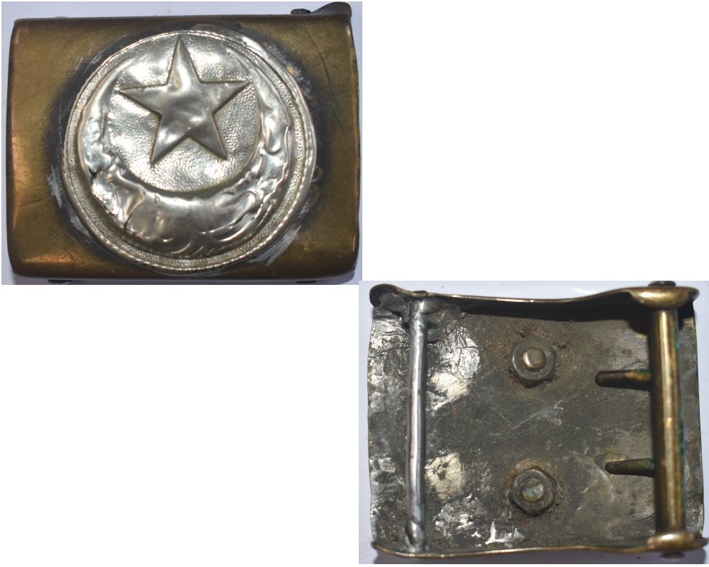 KR1212. TURKISH WWI BELT BUCKLE - worn | Military Memorabilia Ltd.