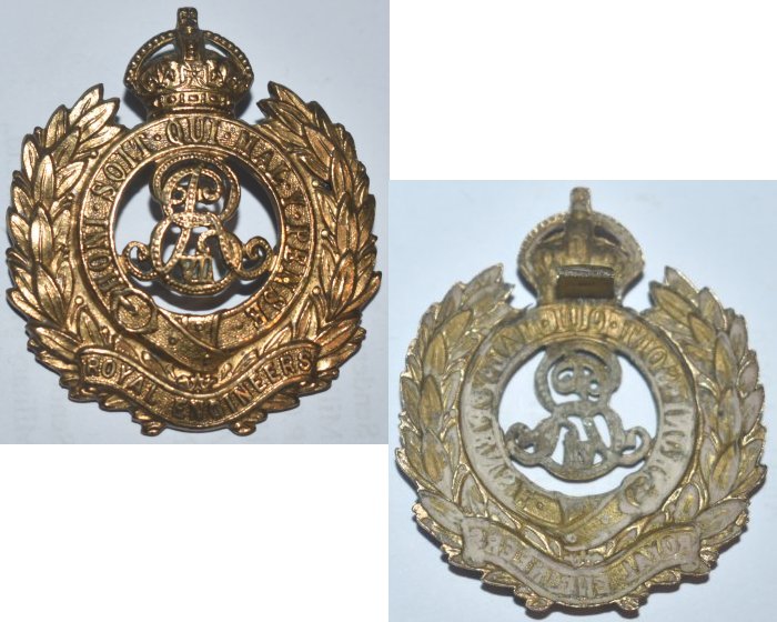 UKB1031. THE ROYAL ENGINEERS, King Edward VIII cypher at centre ...