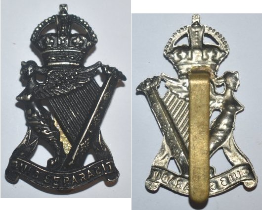 UKB1434. ULSTER RIFLES CAP BADGE 1913-1952, blackened | Military ...
